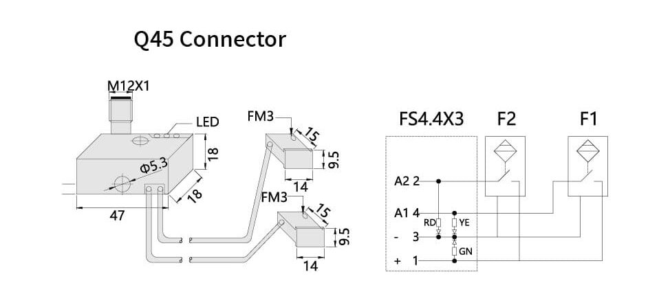 Inductive Proximity Sensor Cube 2mm DC 4 Wire | Bedook