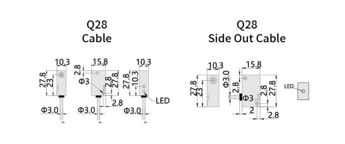 Inductive Proximity Sensor Ex Cubic 2mm DC 2 Wire | Bedook