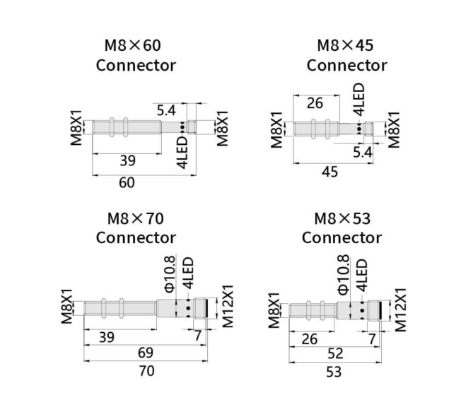 Inductive Proximity Sensor Metal Face M8 2mm DC 3 Wire | Bedook