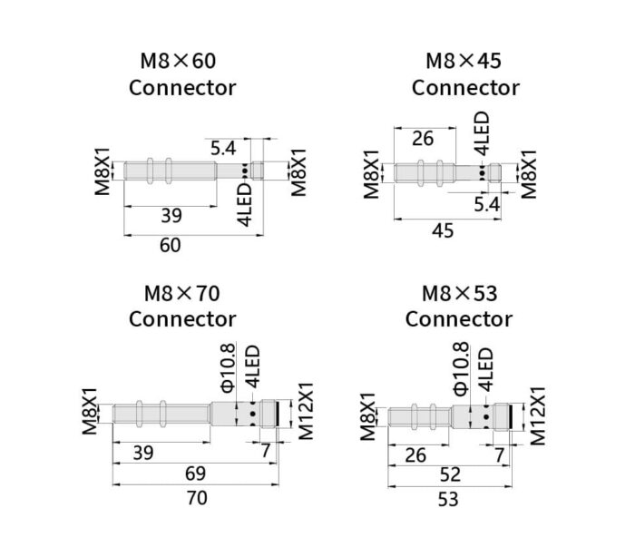 Inductive Proximity Sensor Metal Face M8 2mm DC 3 Wire | Bedook